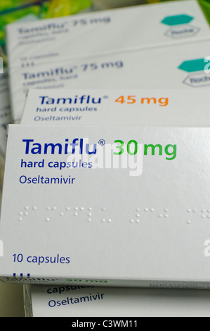 Boxes of Tamiflu (Oseltamivir) capsules, 30mg Stock Photo - Alamy