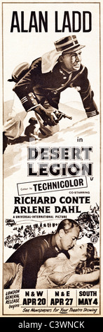 DESERT LEGION, Richard Conte, 1953 Stock Photo - Alamy