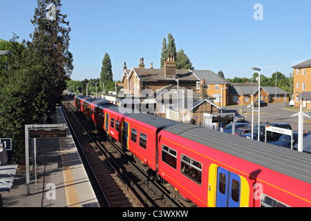 Ewell West Railway Station, Ewell, Epsom, Surrey, England UK Stock ...