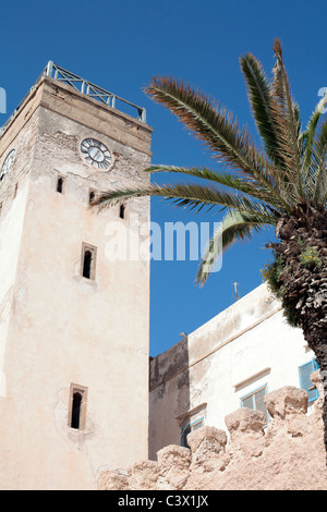 Clock tower Essouira, Morocco Stock Photo - Alamy