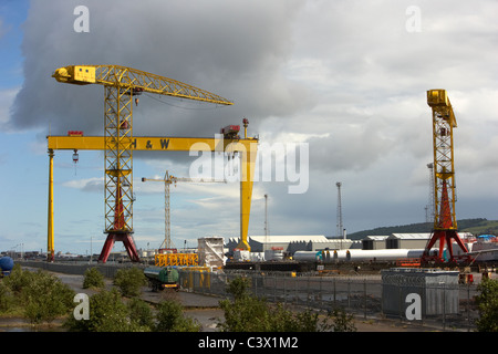 Harland Wolff Shipyard Belfast Northern Ireland Stock Photo - Alamy