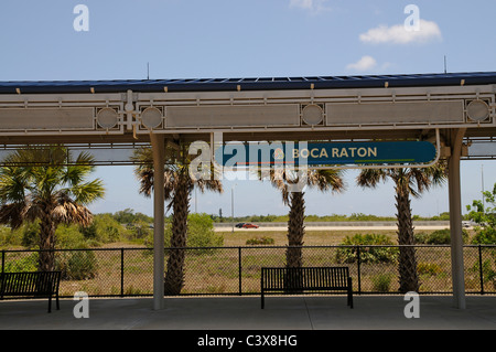 Tri Rail Boca Raton Station Florida USA Stock Photo - Alamy