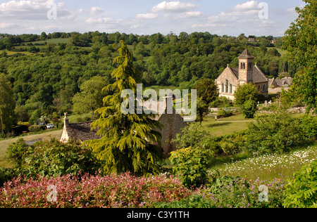 The cotswold village of Frampton Mansell Stock Photo - Alamy