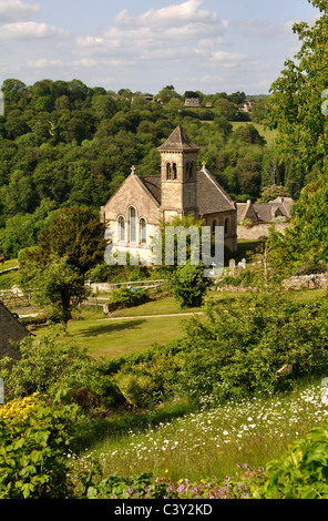 The cotswold village of Frampton Mansell Stock Photo - Alamy