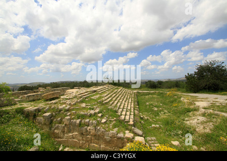 Samaria, Sebastia, the Temple of Augustus in the Roman city Sebaste ...
