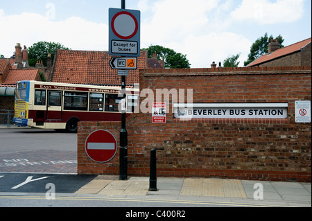 The bus station at Beverley Stock Photo - Alamy