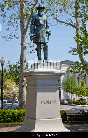 Statue of John Aaron Rawlins, a Union Army general who served during ...