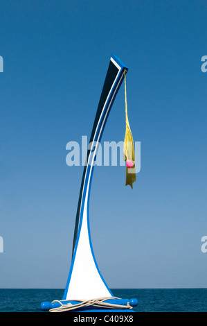 Sailing with traditional dhoni, Maldives, Indian Ocean, Asia Stock ...