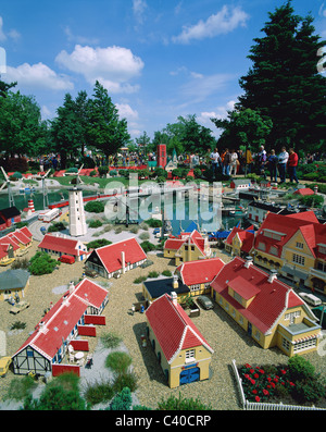 Denmark, Billund. Legoland. Miniature Village Made Out Of Legos Stock ...