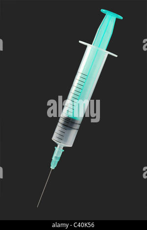 Close up medical syringe with a vaccine Stock Photo - Alamy