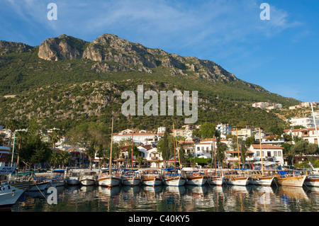 Port of Kas, Riviera, Lycia, Turkish South Coast, Turkey Stock Photo ...