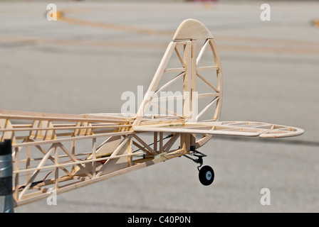 Model Airplane tail structure. Balsa wood construction Stock Photo - Alamy