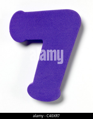 Foam number seven 7 Stock Photo - Alamy
