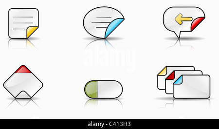 various types of application icons Stock Photo - Alamy