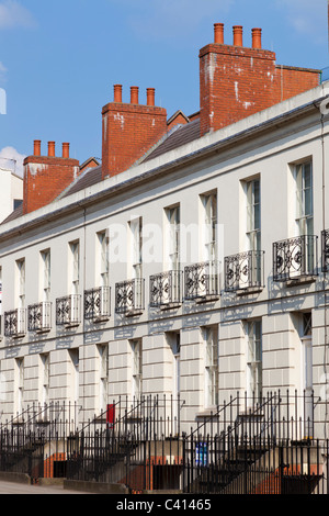 Traditional Regency terrace with wrought iron balconies in Cheltenham ...