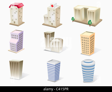 various types of buildings Stock Photo - Alamy