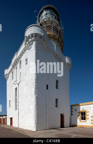 Sunny view of the Museum of Scottish Lighthouses, Kinnaird Head ...