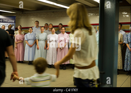 Group Of Mennonites Singing Stock Photo - Alamy