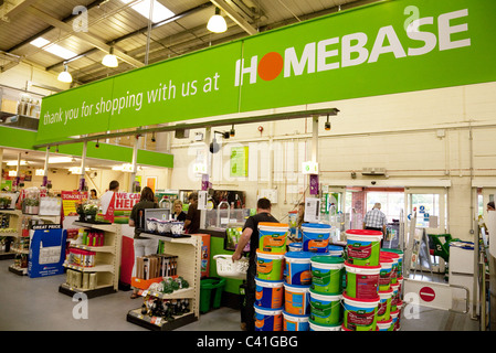 Homebase shop sign Stock Photo - Alamy