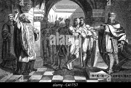 Henry I, "the Fowler", circa 875 - 2.7.936, German king from 919, half ...