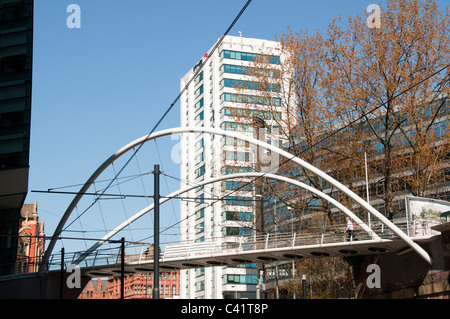The 111 Piccadilly building from the Manchester Curve footbridge ...