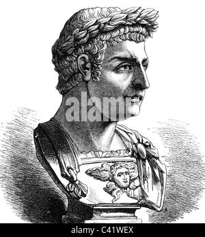 Domitian Titus Flavius Domitianus, 51 - 96AD. Roman Emperor, last of ...