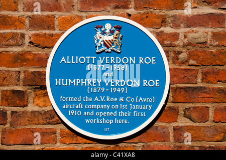 Blue plaque on Brownsfield Mill, Manchester. Where Alliott Verdon and ...