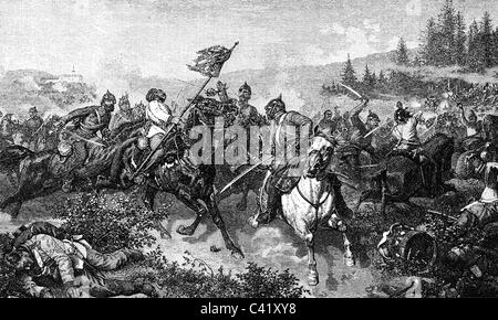 events, Austro-Prussian War 1866, Battle of Skalitz, 28.6.1866 ...