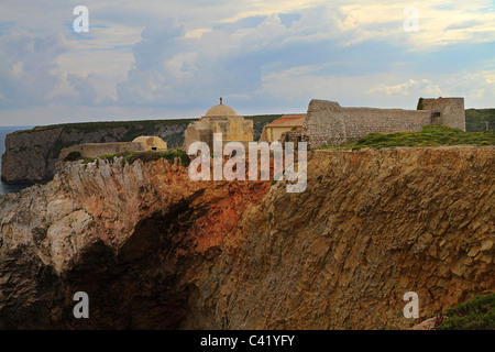 Fortress Belixe, Algarve, Portugal. Fort built in the mid-1500's to ...
