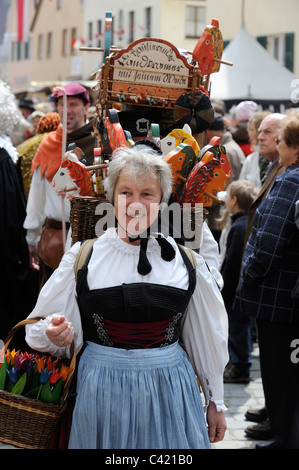 performers at medieval festival in town Oettingen in Bavaria, Germany ...