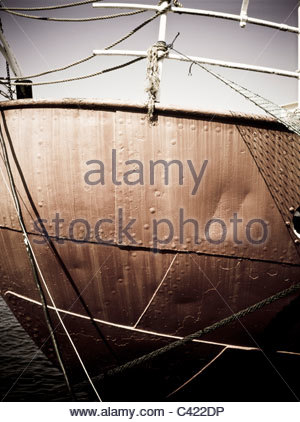 Riveted ship hull, with the rivets clearly visible Stock Photo, Royalty ...