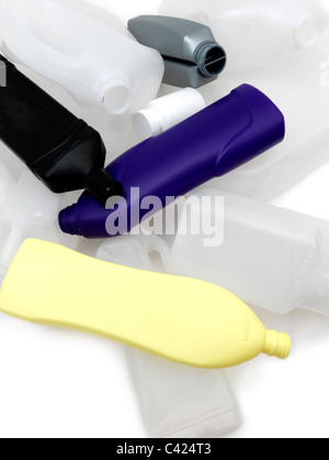 A Collection Of High-density polyethylene (HDPE) Plastics In Yellow ...
