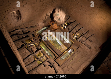 Peru, near Chiclayo, Lambayeque, Museum of the Royal Tombs of Sipan ...