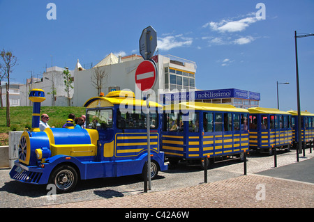 Electric Tourist Train, Albufeira, Algarve Region, Portugal Stock Photo ...