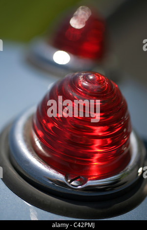 Detail of a small red car Stock Photo - Alamy