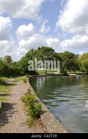 The lake, Wicksteed Park, Kettering, Northamptonshire, England, UK ...