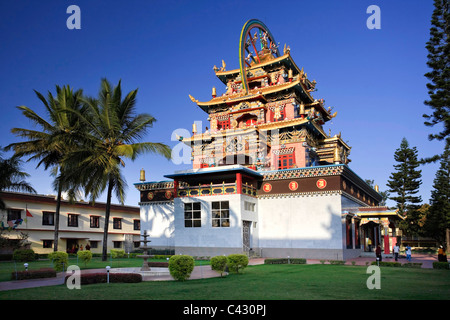 Kushalnagar Temple (Tibetan settlement), Karnataka, India Stock Photo ...