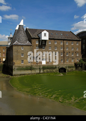 The Clock Mill at Three Mills Island is a tidal mill next to Bow Creek ...