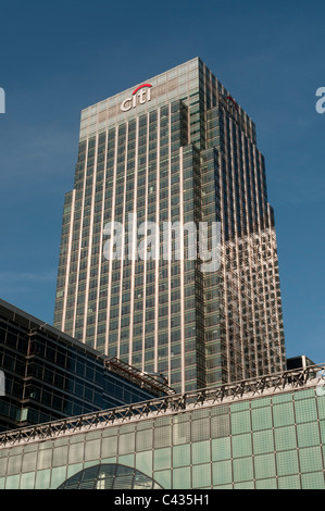 Exterior of Citibank building in Canary Wharf, London, England Stock ...