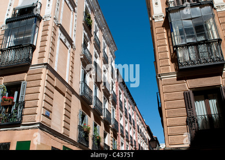 Spain, Madrid, apartment blocks Stock Photo - Alamy
