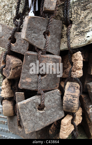 Fishing Net With Corks Stock Photo - Alamy