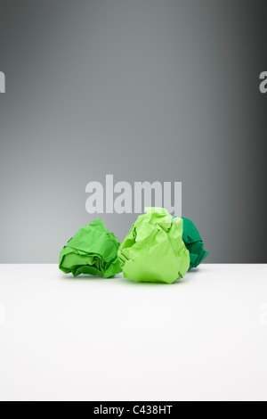 crunched paper balls concept Stock Photo - Alamy