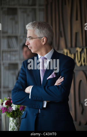Ben Brogan deputy editor of The Telegraph newspaper pictured at Hay ...