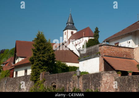 Cityscape view of the old town of Gernsbach, in the background the ...