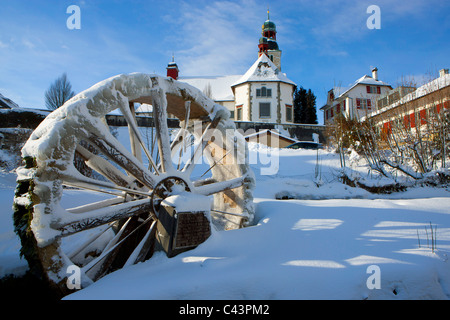 Oberdorf, Switzerland, canton Solothurn, village, houses, homes, church ...