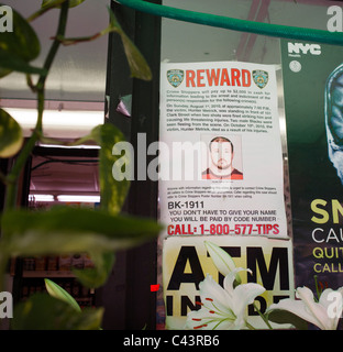Reward poster for murder victim Stock Photo - Alamy