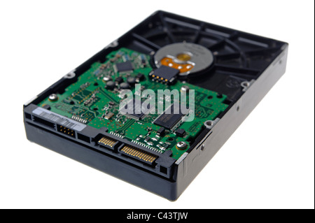 SATA hard drive cut out on white background Stock Photo - Alamy