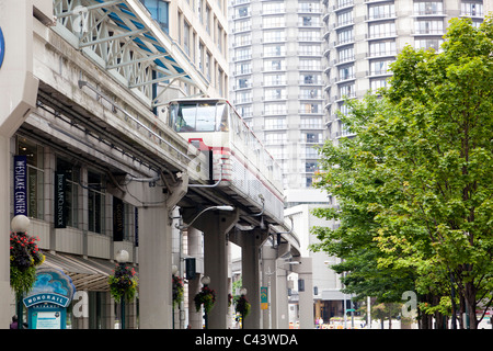 Monorail train in Seattle, Washington, USA Stock Photo - Alamy