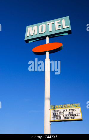 Old motel signs at night, Green River, Utah Stock Photo - Alamy