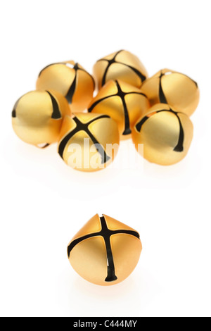 Japanese golden bells isolated on white background Stock Photo - Alamy